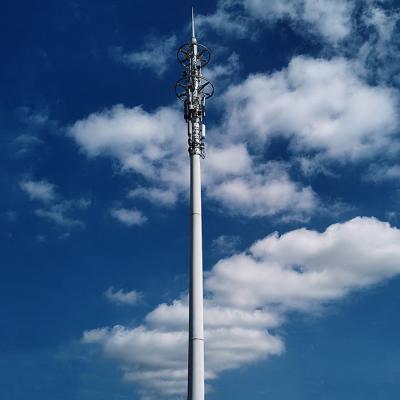 China Upgrade Communication Infrastructure Telecommunication Post 100FT 120FT for sale