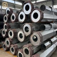 China High-quality Export Octagonal Hot-dip Galvanized Transmission Line Steel Poles for sale