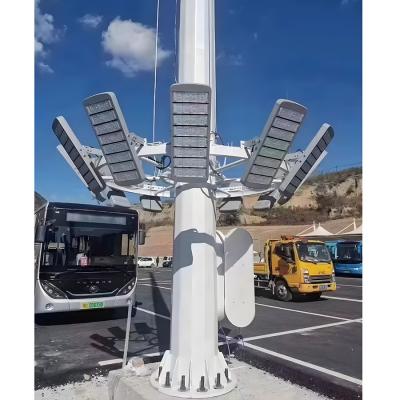 China High Mast Pole Stadium Lighting with Remote Controlled Lifting System for Easy Maintenance and Galvanized Steel Structure for sale