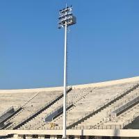 China High Mast Pole Polygonal Stadium Lighting Pole with Wide Angled Lights and High Luminous Flux for Stadium Illumination for sale
