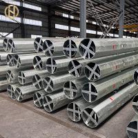 China 9m 10m 12m Galvanized Steel Power Transmission Pole, Electric Support Tower for Utility, Overhead Lines & Power Grid for sale