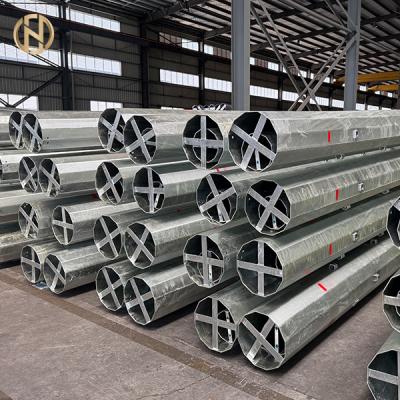 China 9m 10m 12m Galvanized Steel Power Transmission Pole, Electric Support Tower for Utility, Overhead Lines & Power Grid for sale