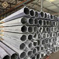 China Outdoor 11M 350KGF 13M 400KGF  15M 450KGF Galvanized Octagonal Steel Post Transmission Power Pole for sale