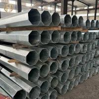 China 6m 8m 9m 12m 15m 20m High Tension Electric Poles Medium Voltage Electric Pole Electrical Steel Power Pole Price for sale