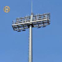 China High Mast Lighting Pole with Auto Lifting System | 20M 25M 30M 35M Stadium & Airport Light Tower | IP65 Hot-Dip Galvanized for sale