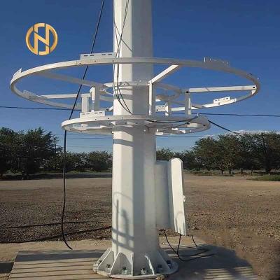 China Stadium Lighting High Mast Pole with Conical Polygonal and Round Shapes Available for Customized Lighting Solutions for sale