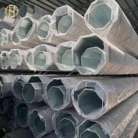 China Telescopic Metal Utility Pole Steel Tubular Electric Transmission Pole for Outdoor Electrical Power Project for sale