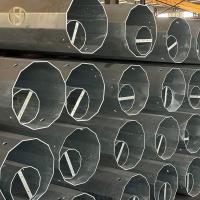 China Q355 Hot Dip Galvanized Steel Power Transmission Pole, 12/16 Sided Slip Joint Electrical Utility Tower (AVE ≥ 86μm) for sale