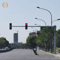China ‌High-Strength Hot-Dip Galvanized Traffic Signal Poles - Customizable Steel Masts, Corrosion-Resistant for sale