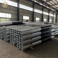 China 30-40FT 12-18M Octagonal Steel Power Pole, Q355 ASTM A572 HDG Distribution Utility Tower, Multi-section Slip Joint, Bitumen Base for sale