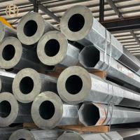 China Hot-dip Galvanized Octagonal Steel Power Pole with Circular Anti-sinking Bottom Plate for sale