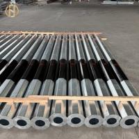 China Hot-dip Galvanized Octagonal Steel Power Pole with Circular Anti-sinking Bottom Plate for sale