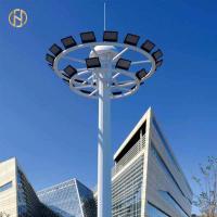 China 25M-45M Automatic Raising & Lowering High Mast Light Tower: Galvanized Tubular Steel Pole with Winch System for Airports and Stadiums for sale
