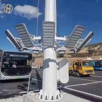 China 25M-45M Automatic Raising & Lowering High Mast Light Tower: Galvanized Tubular Steel Pole with Winch System for Airports and Stadiums for sale