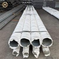 China 9m 12m Hot Dip Galvanized Swaged Steel Pole, Q235 Q345 Round Circular Electric Power Distribution Transmission Utility Pole for sale