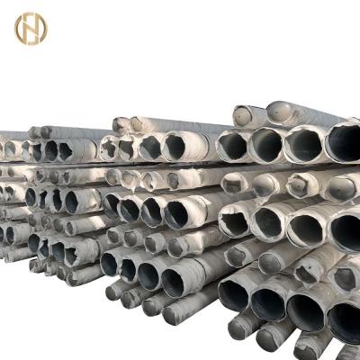 China 9m 12m Hot Dip Galvanized Swaged Steel Pole, Q235 Q345 Round Circular Electric Power Distribution Transmission Utility Pole for sale