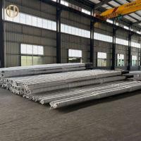 China 9m 12m Hot Dip Galvanized Swaged Steel Pole, Q235 Q345 Round Circular Electric Power Distribution Transmission Utility Pole for sale