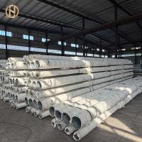 China 9m 12m Hot Dip Galvanized Swaged Steel Pole, Q235 Q345 Round Circular Electric Power Distribution Transmission Utility Pole for sale