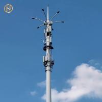 China Galvanized 5G Communication Steel Pole for Outdoor Telecom Tower | Custom Monopole Cell Antenna Mast from China Manufacturer for sale