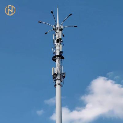 China Galvanized 5G Communication Steel Pole for Outdoor Telecom Tower | Custom Monopole Cell Antenna Mast from China Manufacturer for sale