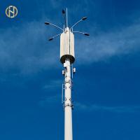 China Galvanized 5G Communication Steel Pole for Outdoor Telecom Tower | Custom Monopole Cell Antenna Mast from China Manufacturer for sale