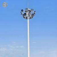 China FUTAO Source Factory Galvanized 20m 30m High Mast Pole with Motorized Lift System Multi-head LED Light for Football Tennis Stadium Global Export for sale
