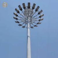 China Stadium Lighting High Mast Pole with Various Pole Shapes and Heights 15 to 40 Meters Featuring Durable Galvanized Steel Construction for sale