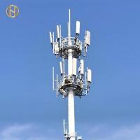 China Hot‑Dip Galvanized Telecommunication Steel Pole – TIA/EIA‑222 Compliant, 20‑50m for 4G/5G Base Stations for sale