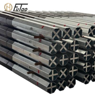China 9m 11kV Hot Dip Galvanized Steel Electrical Pole – Q235B / Q355B Octagonal Utility Pole for Urban & Rural Power Distribution for sale