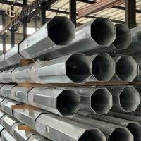 China 11m 11kV-33kV Hot Dip Galvanized Steel Electrical Pole – Q235B / Q355B Octagonal Utility Pole for Medium-Voltage Overhead Lines for sale