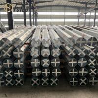 China 11m 11kV-33kV Hot Dip Galvanized Steel Electrical Pole – Q235B / Q355B Octagonal Utility Pole for Medium-Voltage Overhead Lines for sale