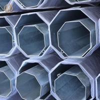 China Custom 9m-12m Octagonal Steel Utility Pole, ASTM A123 Hot Dip Galvanized, 200-800daN Slip Joint for Power Line for sale