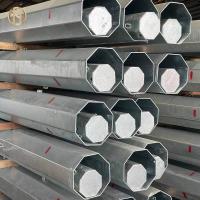 China 33kV/66kV Q355B HDG Octagonal Steel Utility Pole, 30FT/40FT Slip-Jointed Monopole for Overhead Power Lines, ISO 1461 for sale