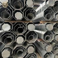 China 33kV/66kV Q355B HDG Octagonal Steel Utility Pole, 30FT/40FT Slip-Jointed Monopole for Overhead Power Lines, ISO 1461 for sale