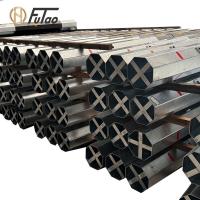 China 12m 40ft Q460 Hot-Dip Galvanized Octagonal Steel Utility Pole – 3-Section Slip-Jointed Power Distribution Pole with Internal Cross Reinforcement for sale