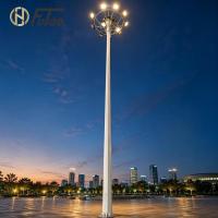 China 25m Fixed High Mast Light Pole | Octagonal Hot-Dip Galvanized Q235B/Q355B Steel | Non-Lifting for Road, Stadium, Seaport for sale