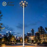 China 25m Fixed High Mast Light Pole | Octagonal Hot-Dip Galvanized Q235B/Q355B Steel | Non-Lifting for Road, Stadium, Seaport for sale