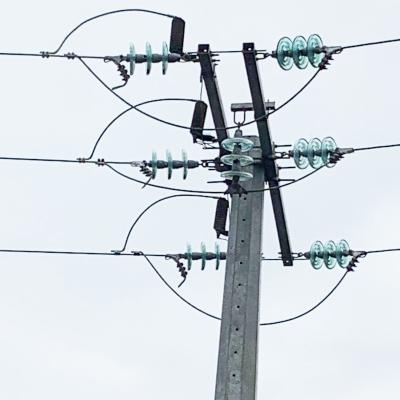 China Octagon Utility Pole Cross Arms 11KV 33KV Hot Dip Galvanization Surface Treatment for sale