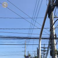 China SS400  Telecommunication Electric Steel Pole Customized for sale