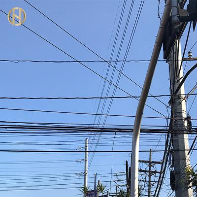 China SS400  Telecommunication Electric Steel Pole Customized for sale