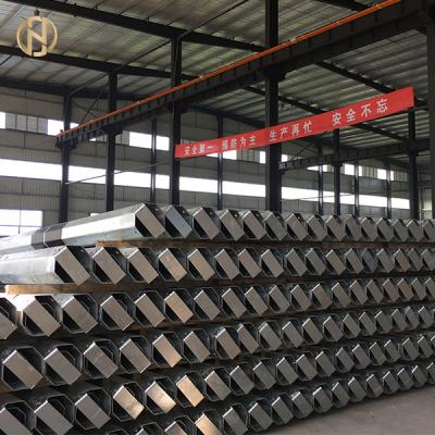 China Hot Dip Galvanized Tubular Steel Pole 17M 3000daN Safety Factor 2.0 for sale