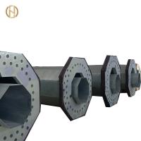 China Gr60 25mm Thickness Tubular Steel Pole Hot Dip Galvanized for sale