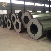 China Custom Height Swaged Tubular Steel Pole ASTM GR65 Materia Shaft for sale