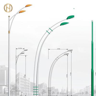 China Hot Dip Galvanized Light Pole 9M Octagonal Shape With SGS ISO Certification for sale