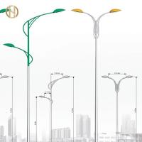 China Custom 12M Galvanized Light Pole Anti Corrosion for sale