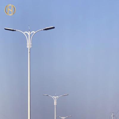 China Ground Mounted 3m 6m 8m 12m Customized Hot Dip Galvanized Octagonal Outdoor Lamp Post for Street Lighting for sale