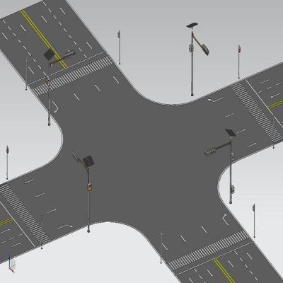 China 12M Cantilever ASTM GR65 Traffic Light Pole For Street for sale