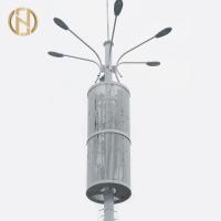 China 20 Sides Shape Telecom Post With Lighting Rod 35M 40M Long Service Life for sale