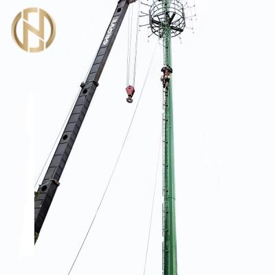 China GR50 Grade Steel Telecommunication Post 25M 30M 36M 3-25mm Wall Thickness for sale