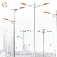 China Customized Hot Dip Galvanized 15 Meters Steel Street Light Pole for sale